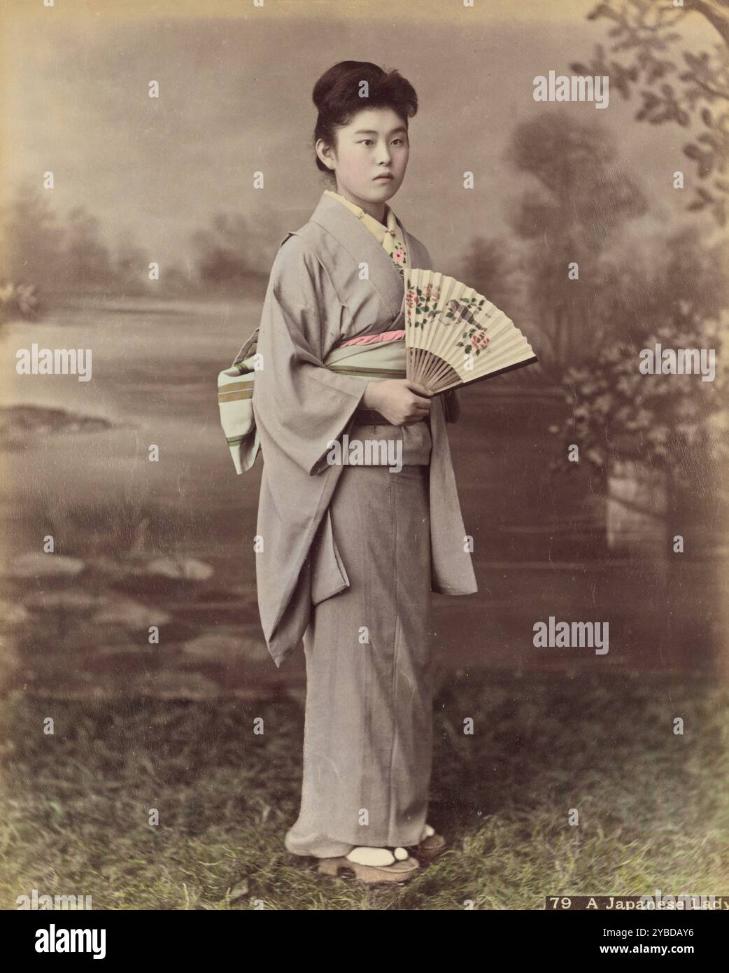A Japanese Lady, 1870s-1890s Stock Photo - Alamy