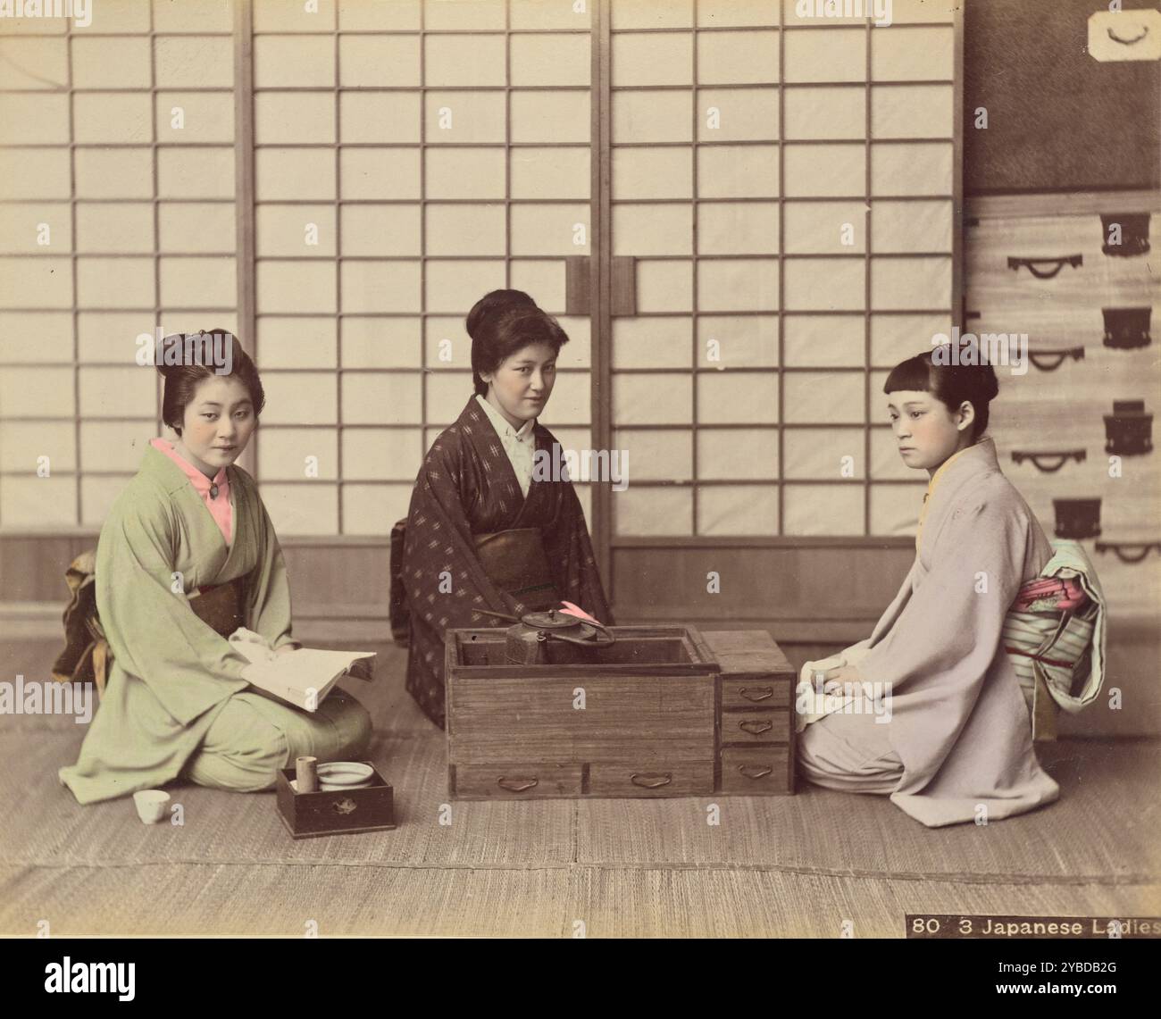 Japanese Ladies, 1870s-1890s Stock Photo - Alamy