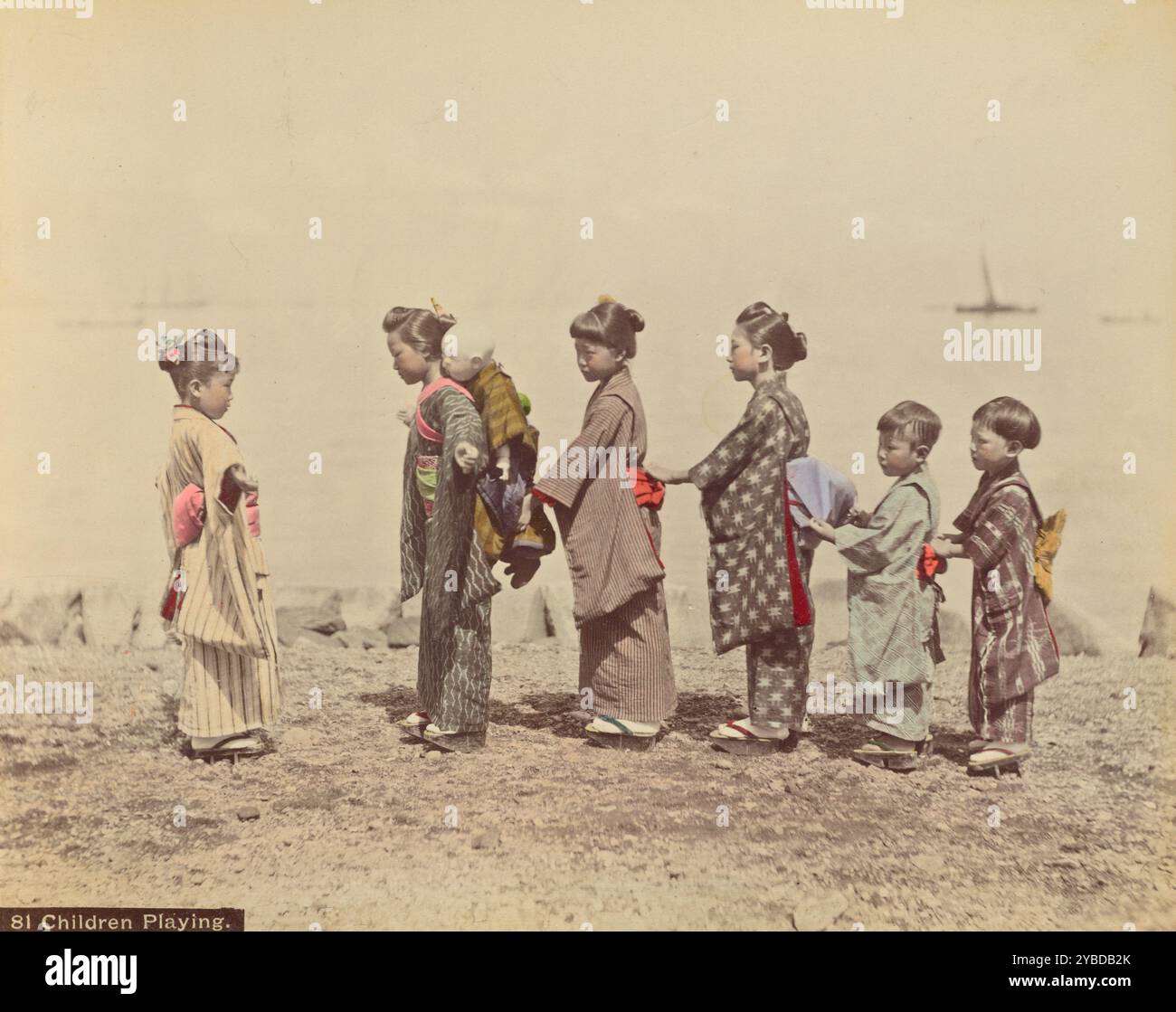 Children Playing, 1870s-1890s Stock Photo - Alamy