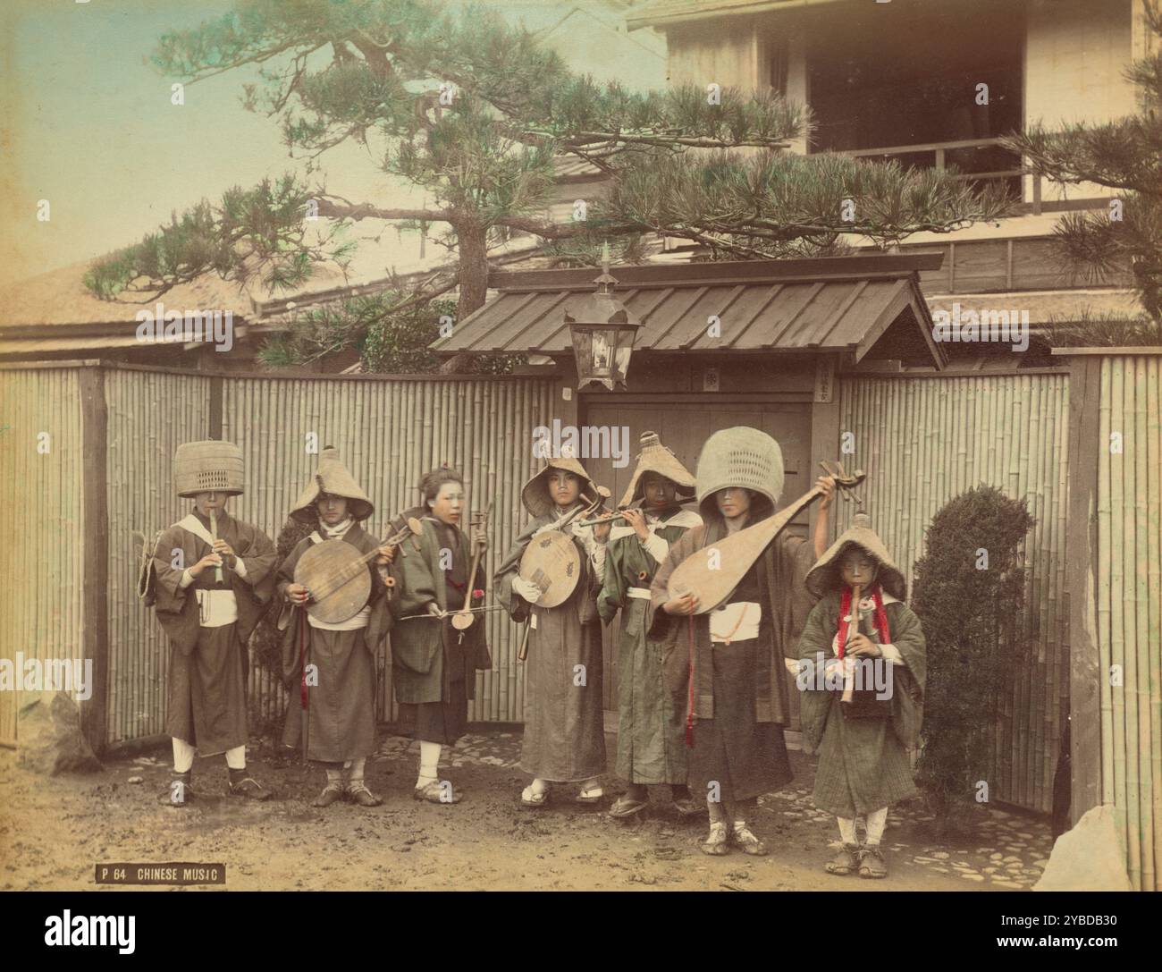 Japanese Musicians, 1870s-1890s Stock Photo - Alamy