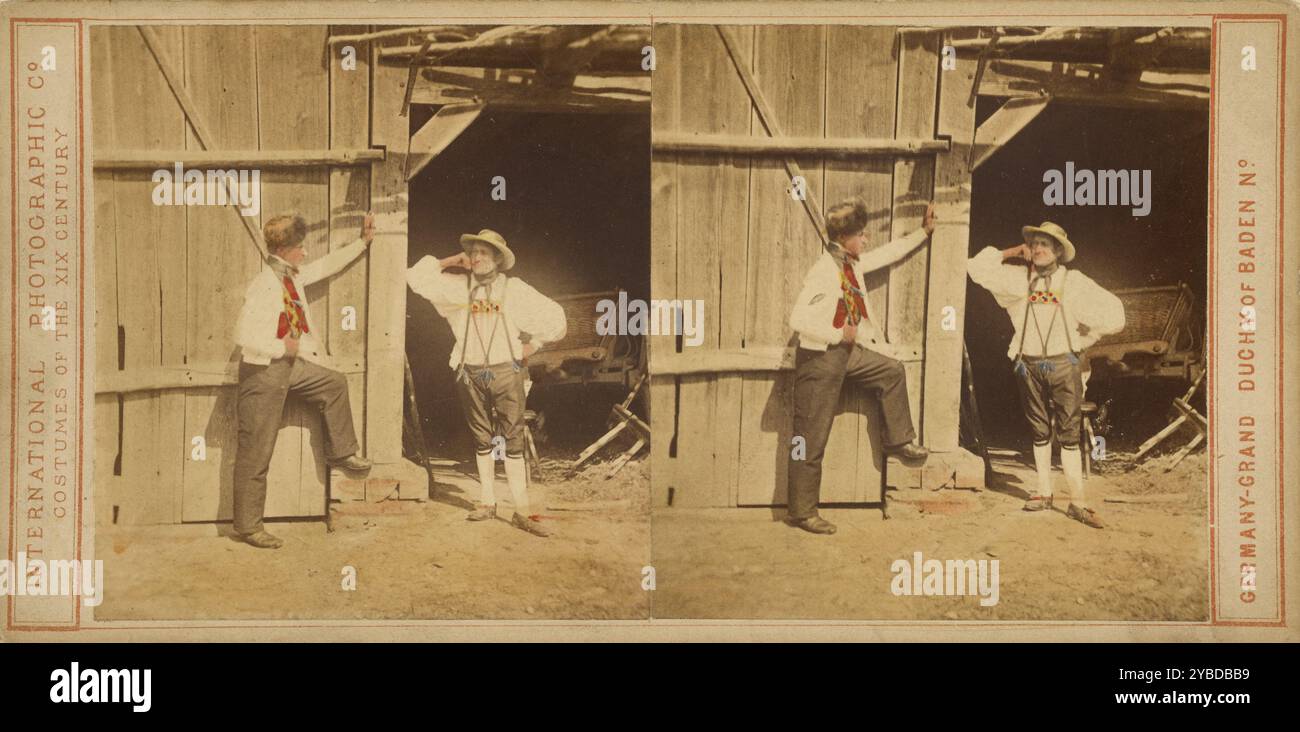 Costumes of the XIX Century, Germany, Grand Duchy of Baden, about 1860 ...