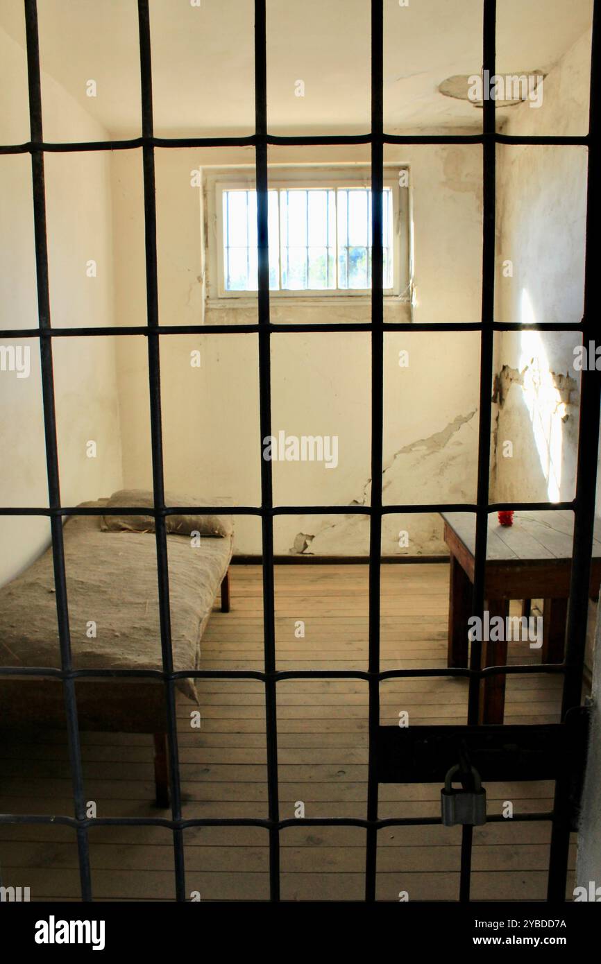 Oranienburg, Germany - July 1 2015: Prison Cell at Sachsenhausen ...
