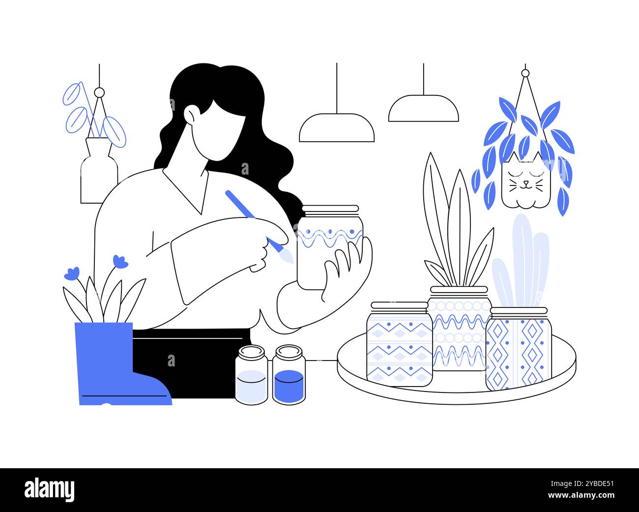 Repurpose pots Stock Vector Images - Alamy