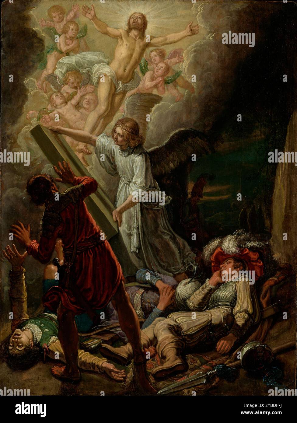 The Resurrection, 1612. Additional Info: An angel gently lifts the ...