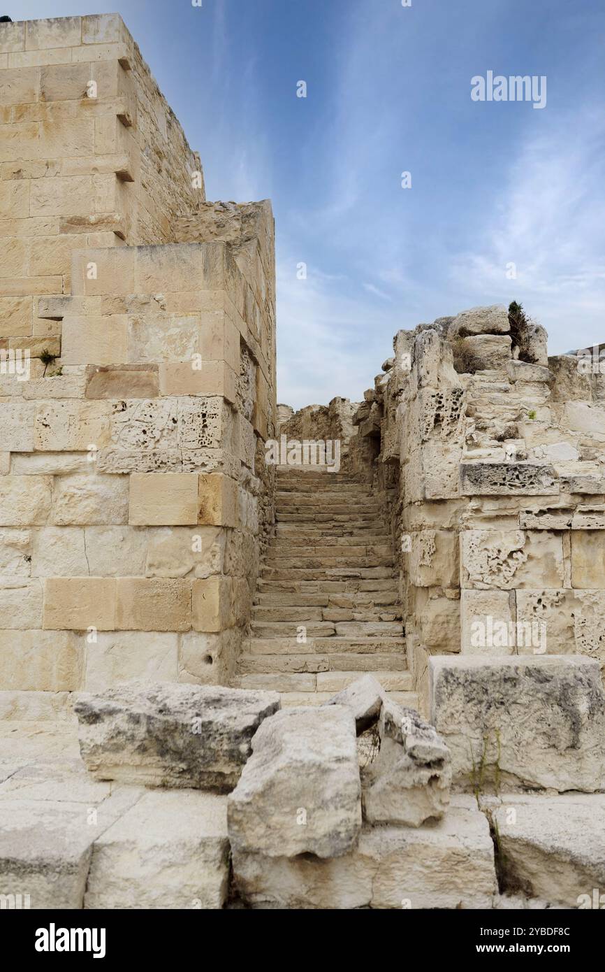 white stone antique stairs going up Stock Photo - Alamy