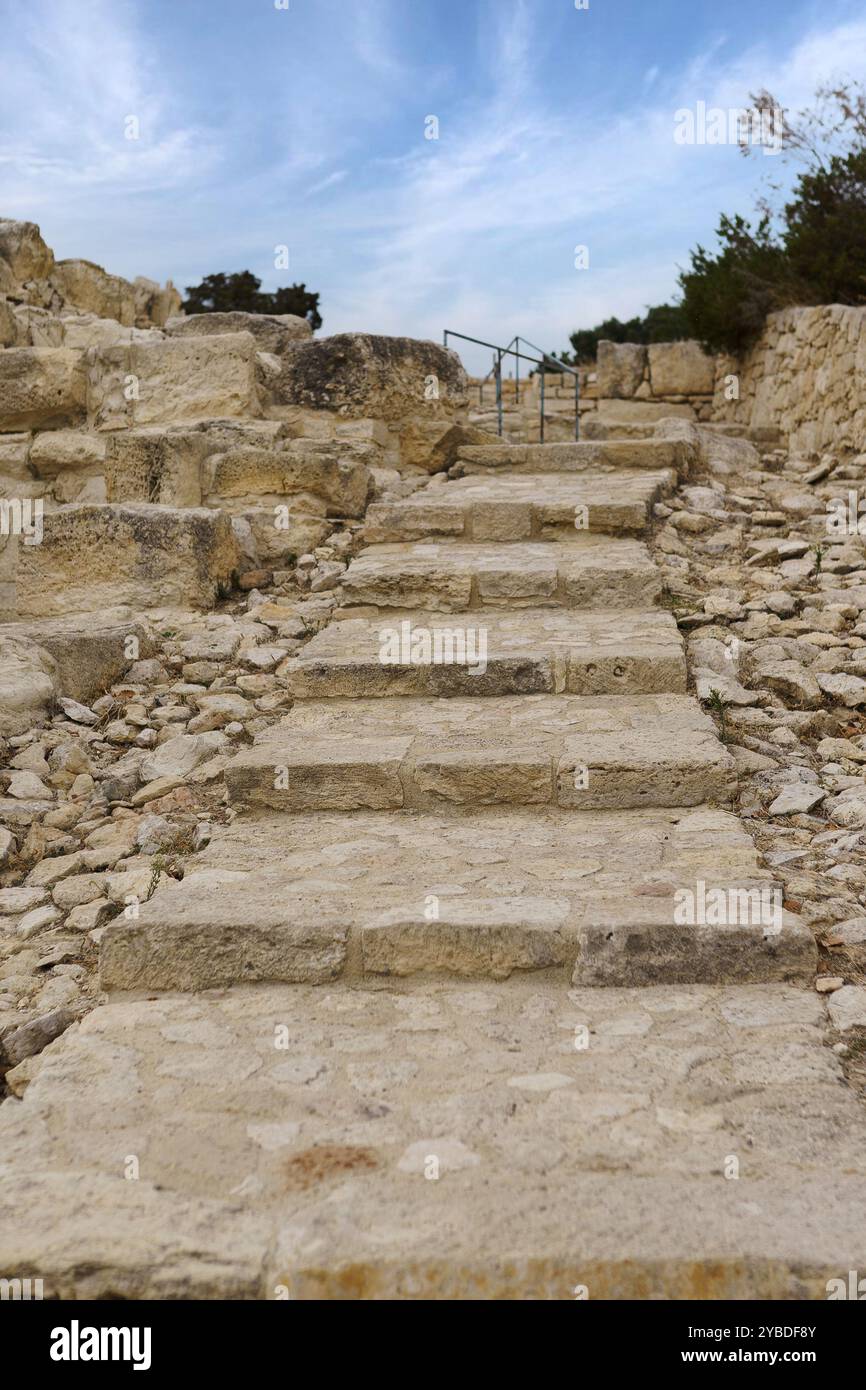 white stone antique stairs going up Stock Photo - Alamy