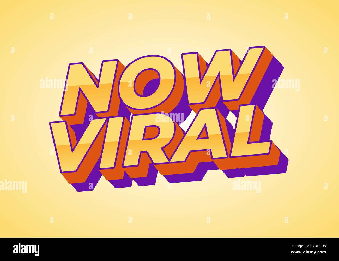 Now viral. Text effect design for social media in 3D style and modern ...