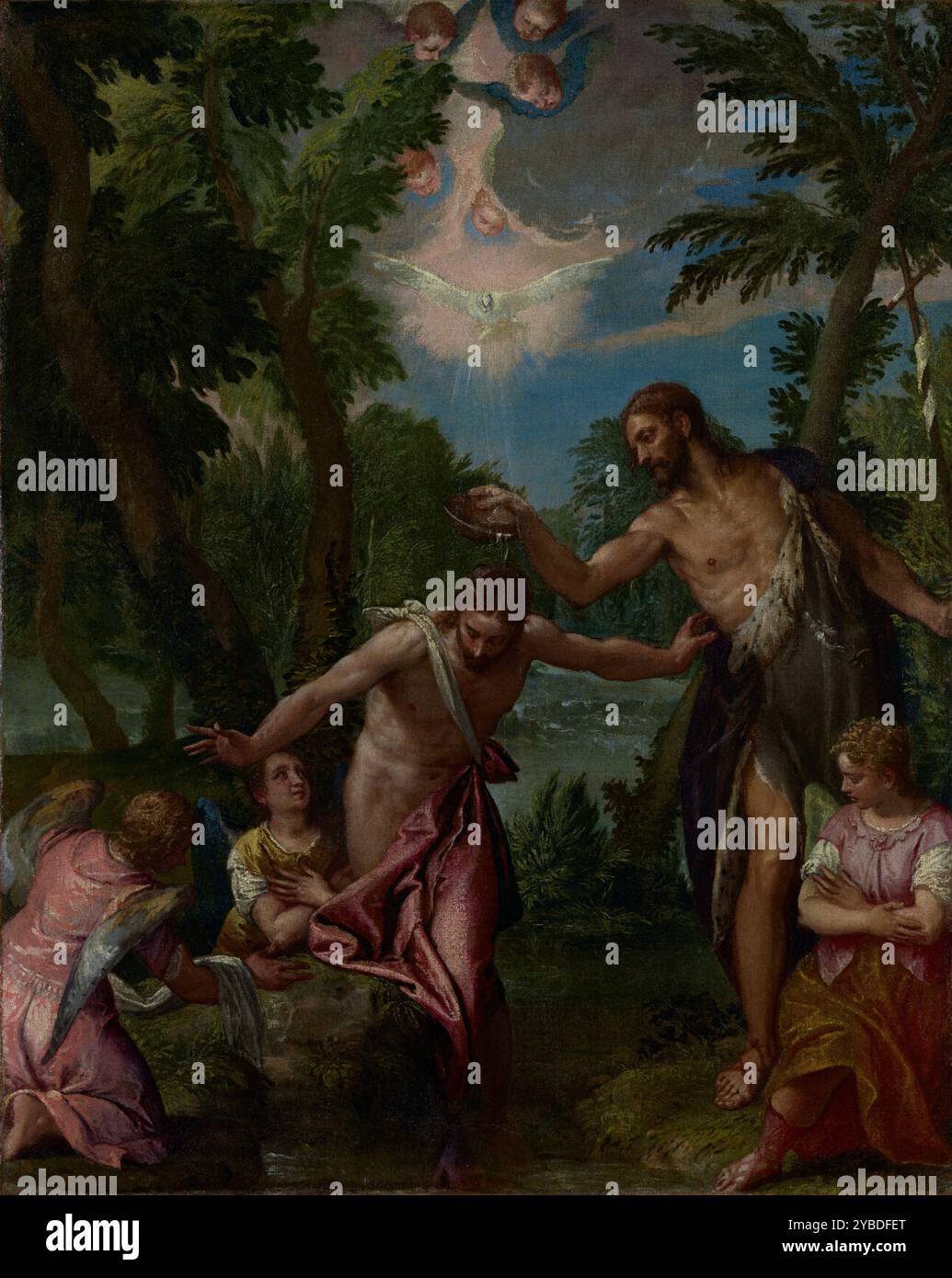 The Baptism of Christ, about 1580-1588. Additional Info: Wading ...