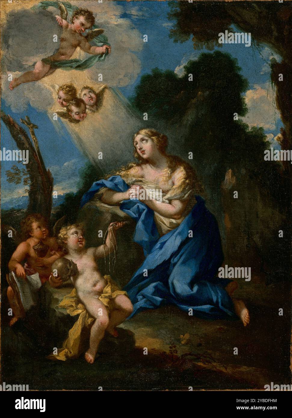 St mary magdalene was raised by angels hi-res stock photography and ...