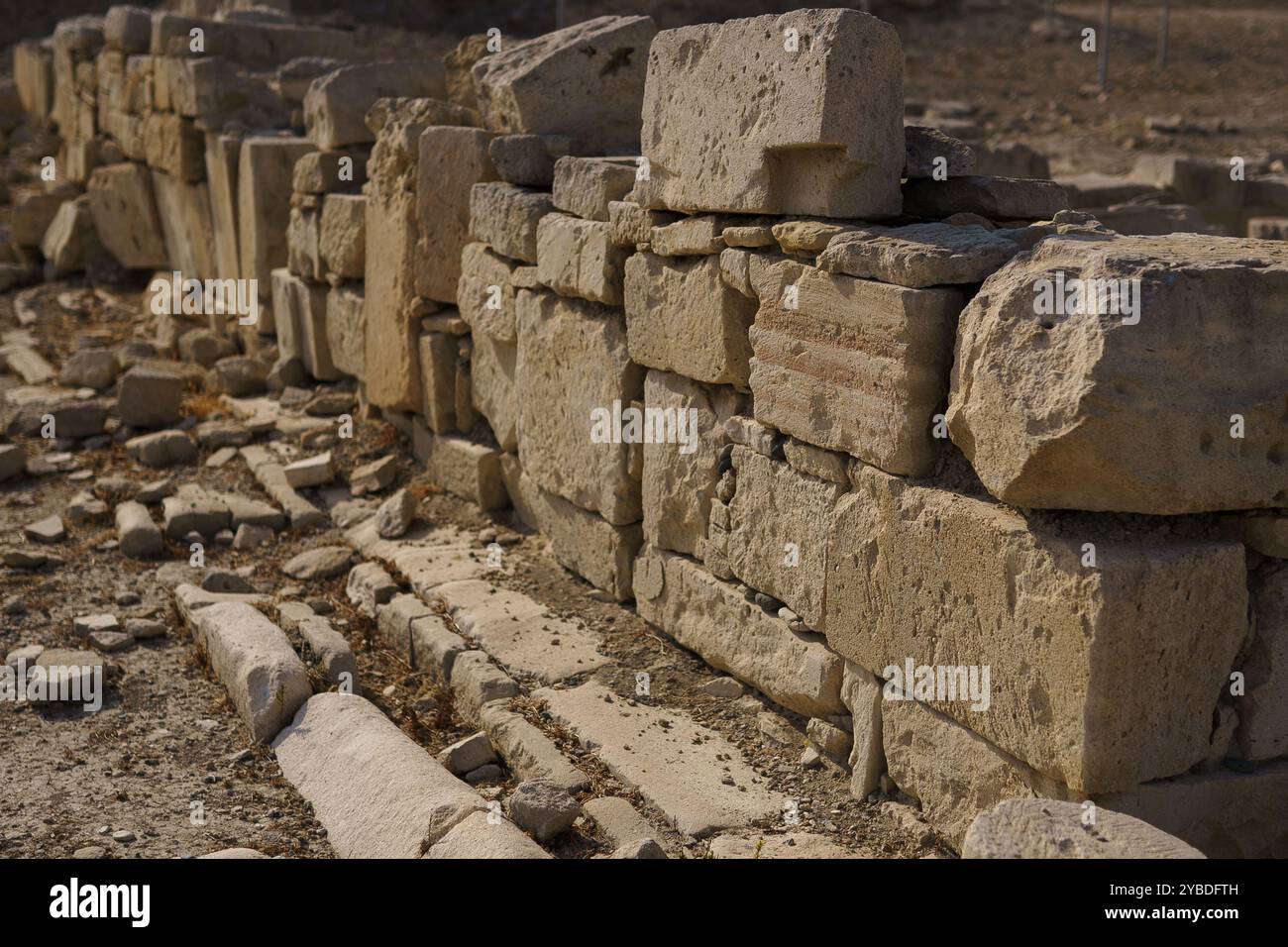 The stone wall of an ancient city Stock Photo - Alamy