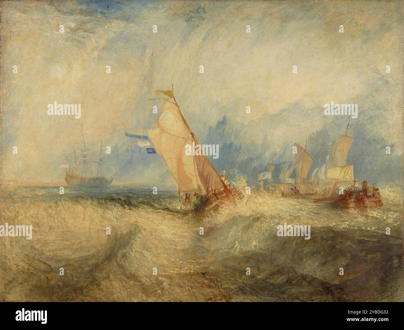 Van Tromp, going about to please his Masters, Ships at Sea, getting a ...