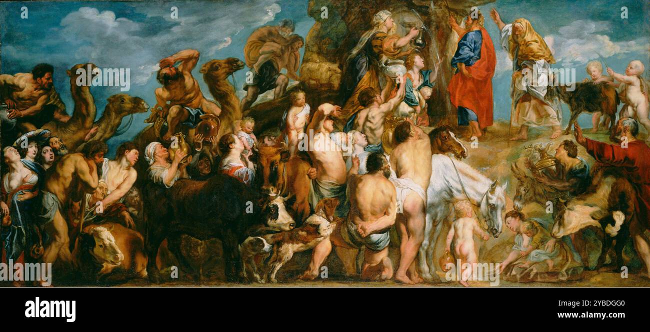 Moses Striking Water from the Rock, about 1645-1650. Additional Info: A ...