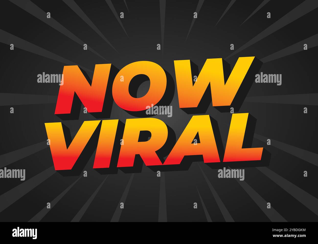 Now viral. Text effect design for social media in 3D style and modern ...