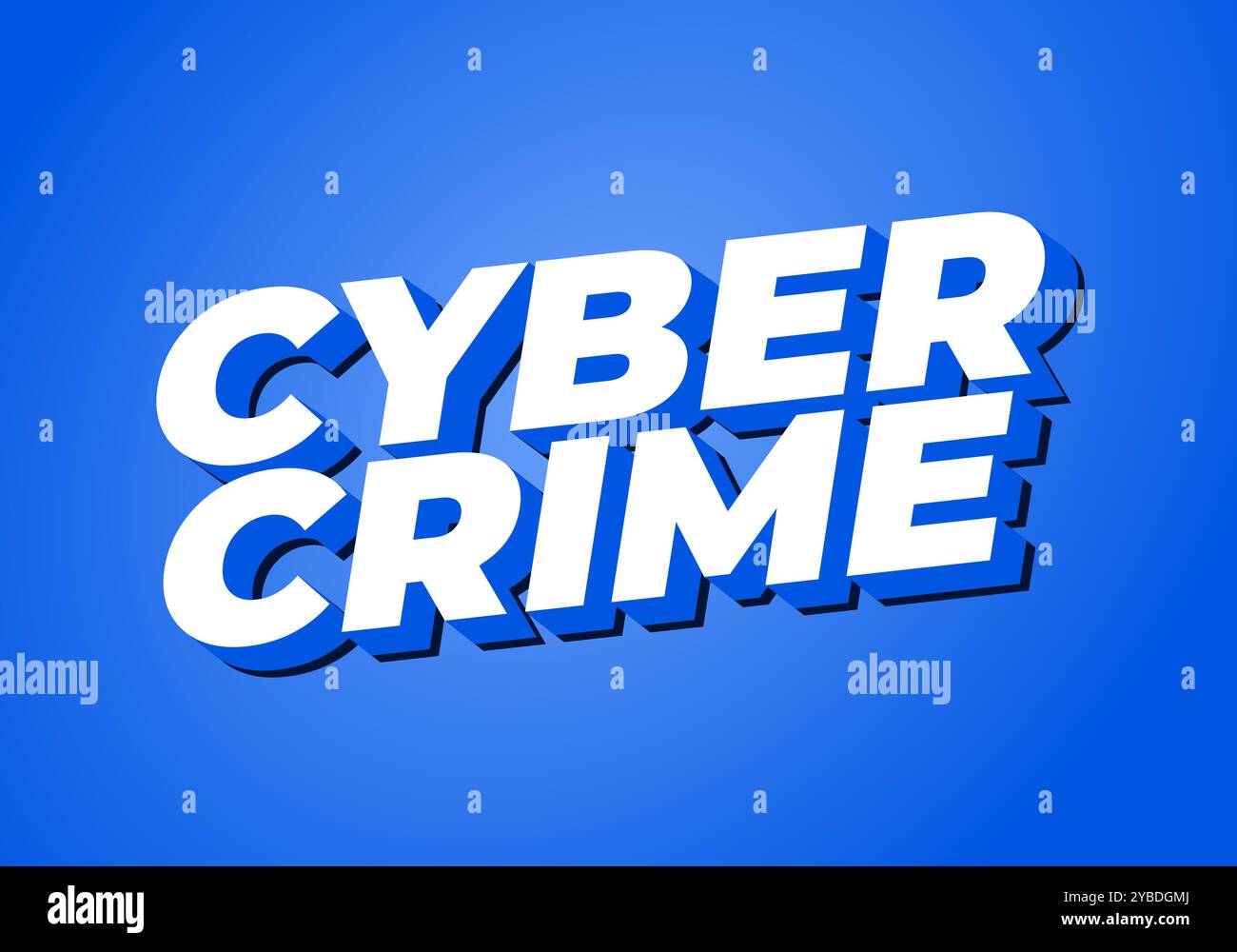 Cyber crime. Text effect design in bold fonts with modern colors Stock ...