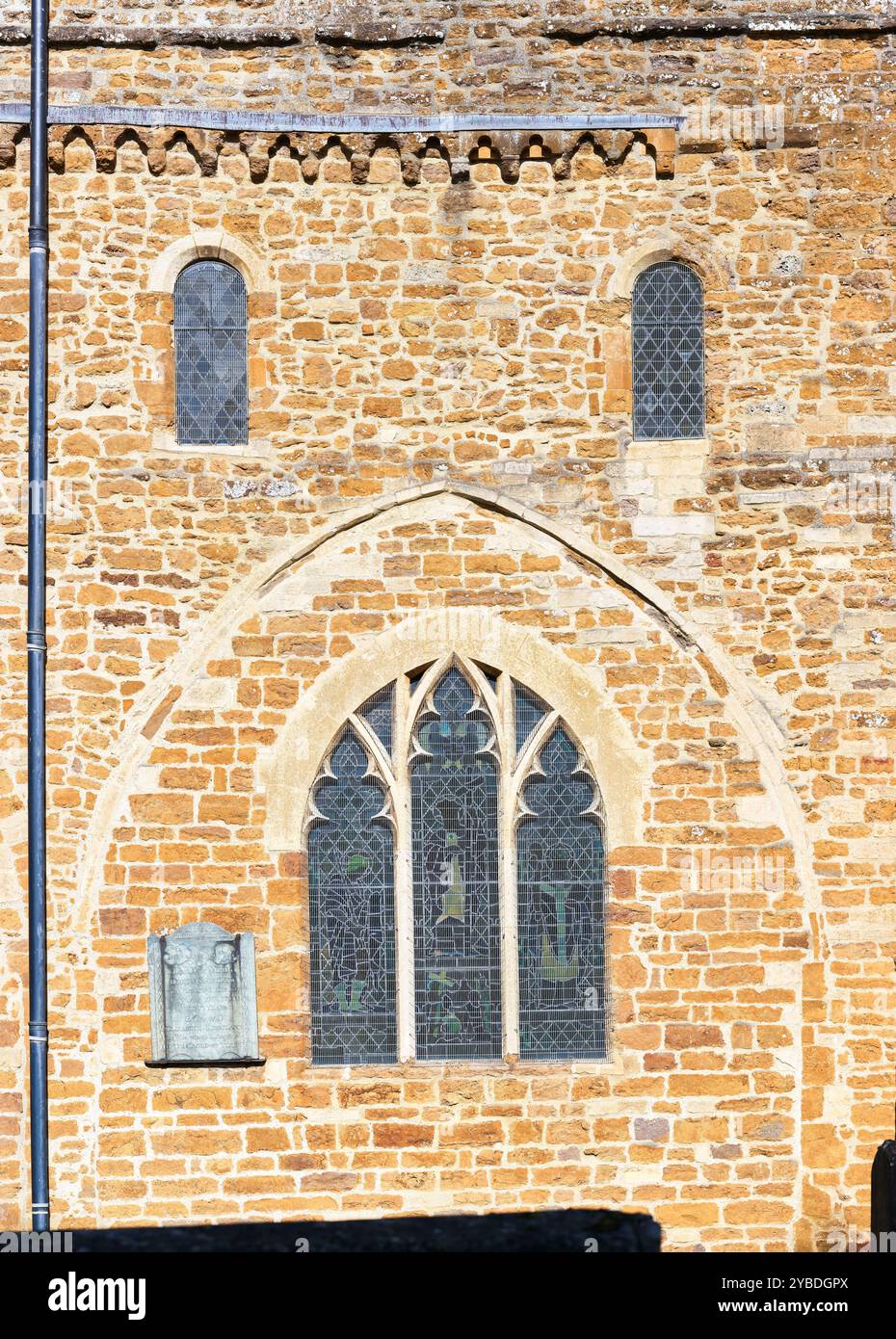 Small and large windows at the Holy Trinity christian church, Rothwell ...