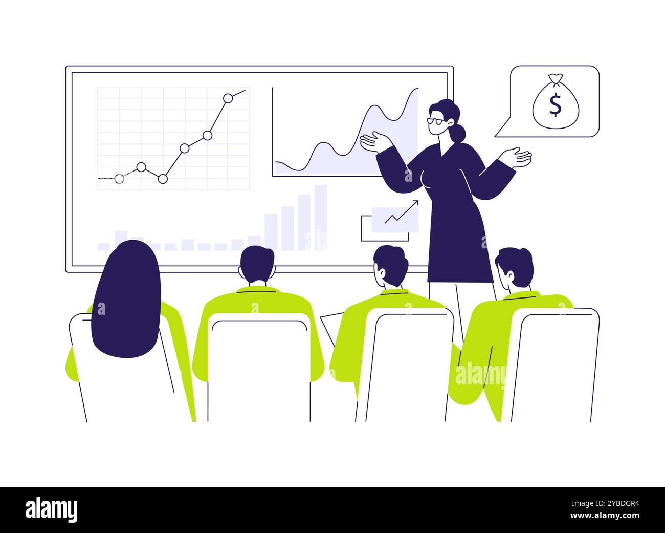 Company growth abstract concept vector illustration Stock Vector Image ...