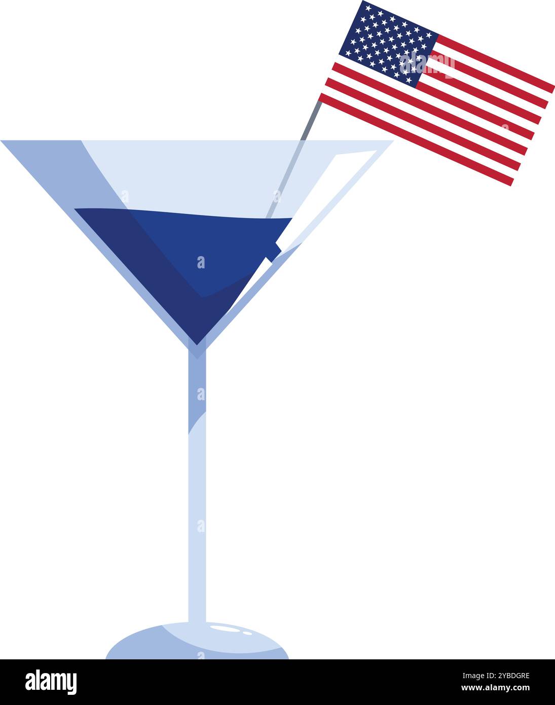 Glass alcohol cocktail american Stock Vector Images - Alamy