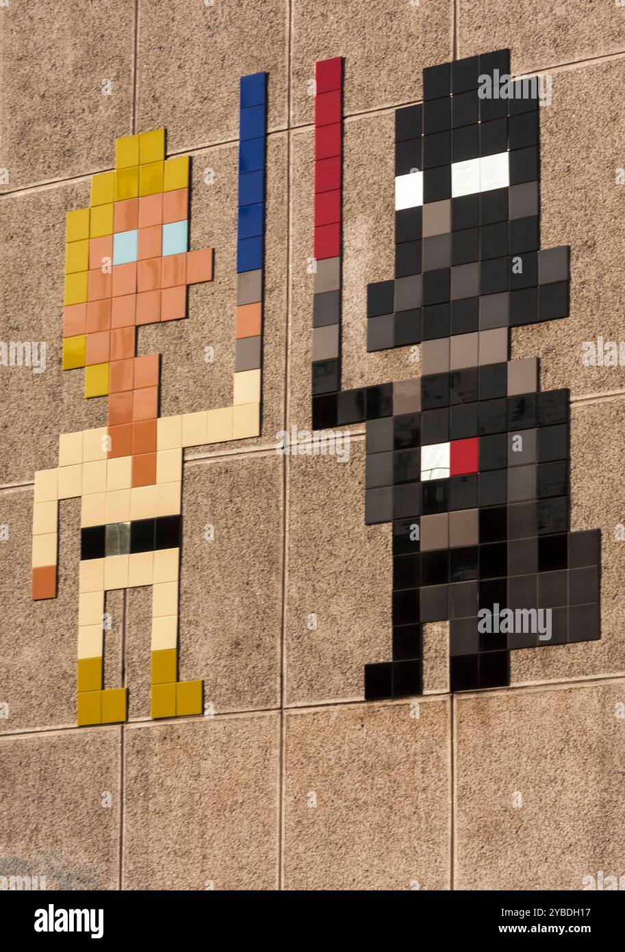 Star Wars Street Art by French artist Space Invader on the Great ...