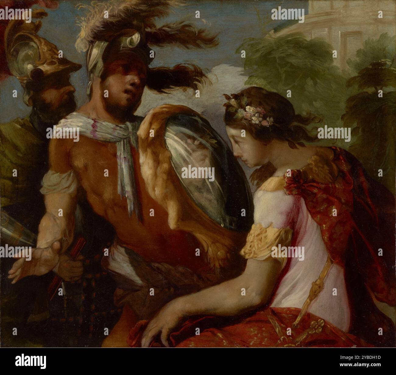 Rinaldo and the Mirror-Shield, about 1650-1655. In Torquato Tasso's ...