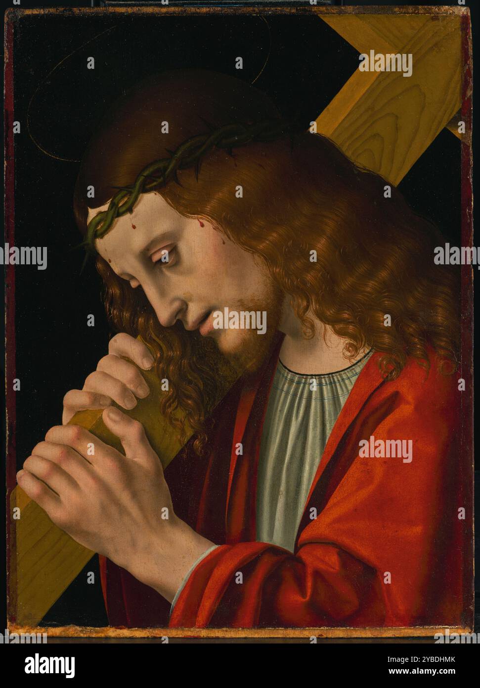 Christ Carrying the Cross, about 1495-1500. Drops of blood made by his ...
