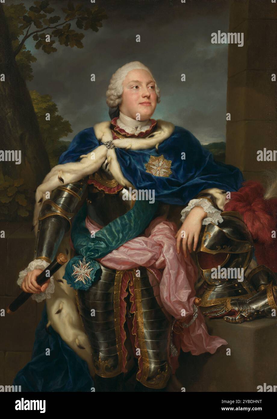 Portrait of Friedrich Christian, Prince of Saxony, 1751. Additional ...