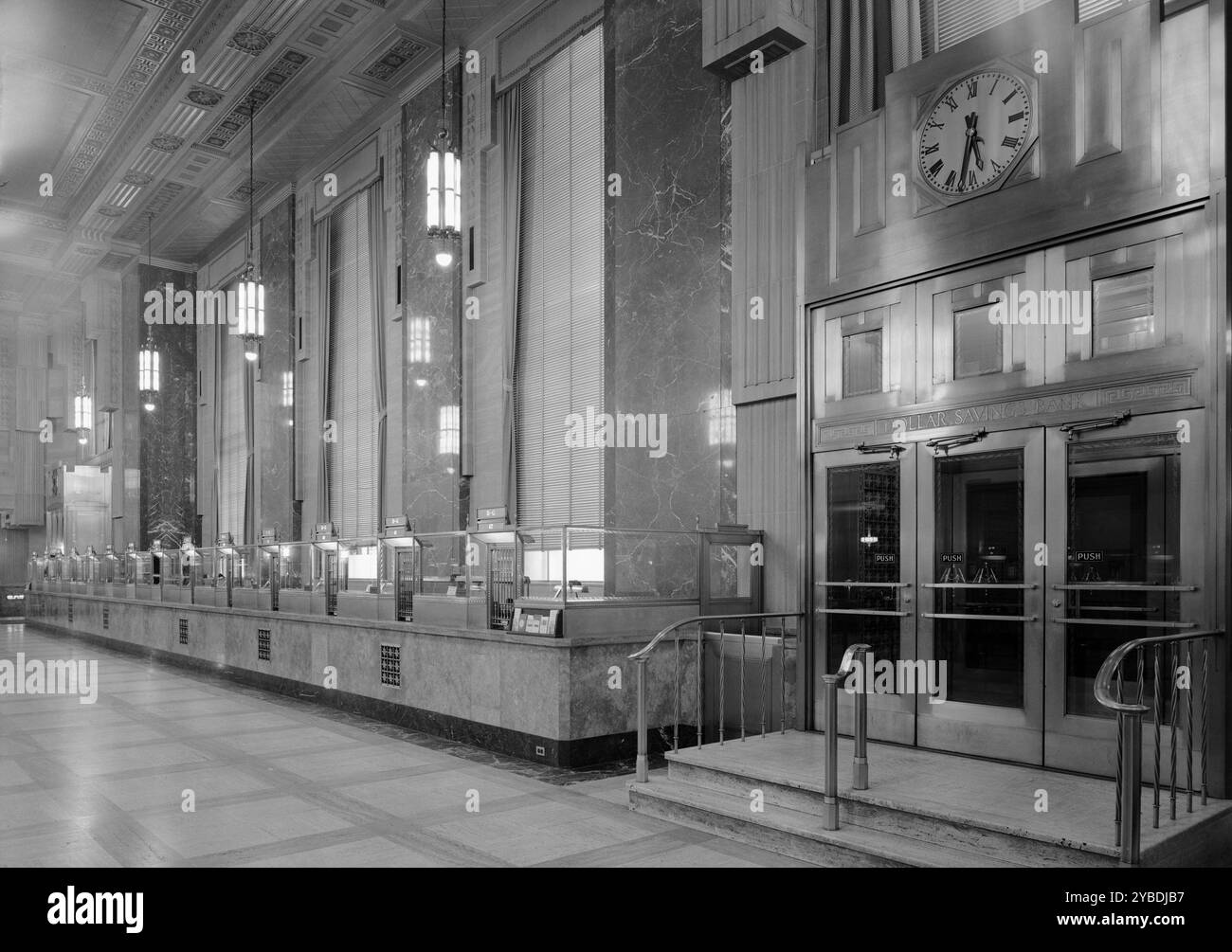 Dollar Savings Bank, Grand Concourse, New York, 1946 Stock Photo - Alamy