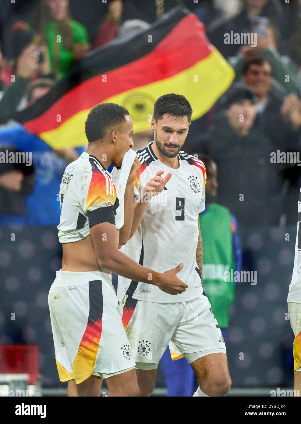 Jamie Leweling, DFB 7 celebrates his goal, happy, laugh, celebration, 1 ...