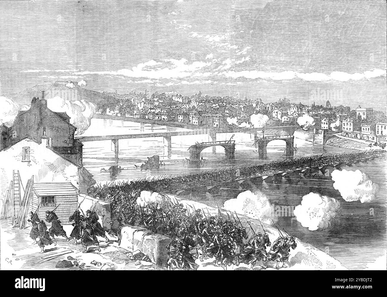 The Civil War in France: Communists routed at the bridge of the ...