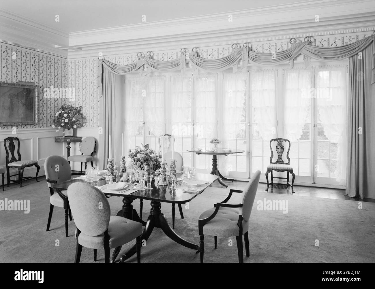 William S Paley, residence in Manhasset, Long Island, 1942 Stock Photo ...