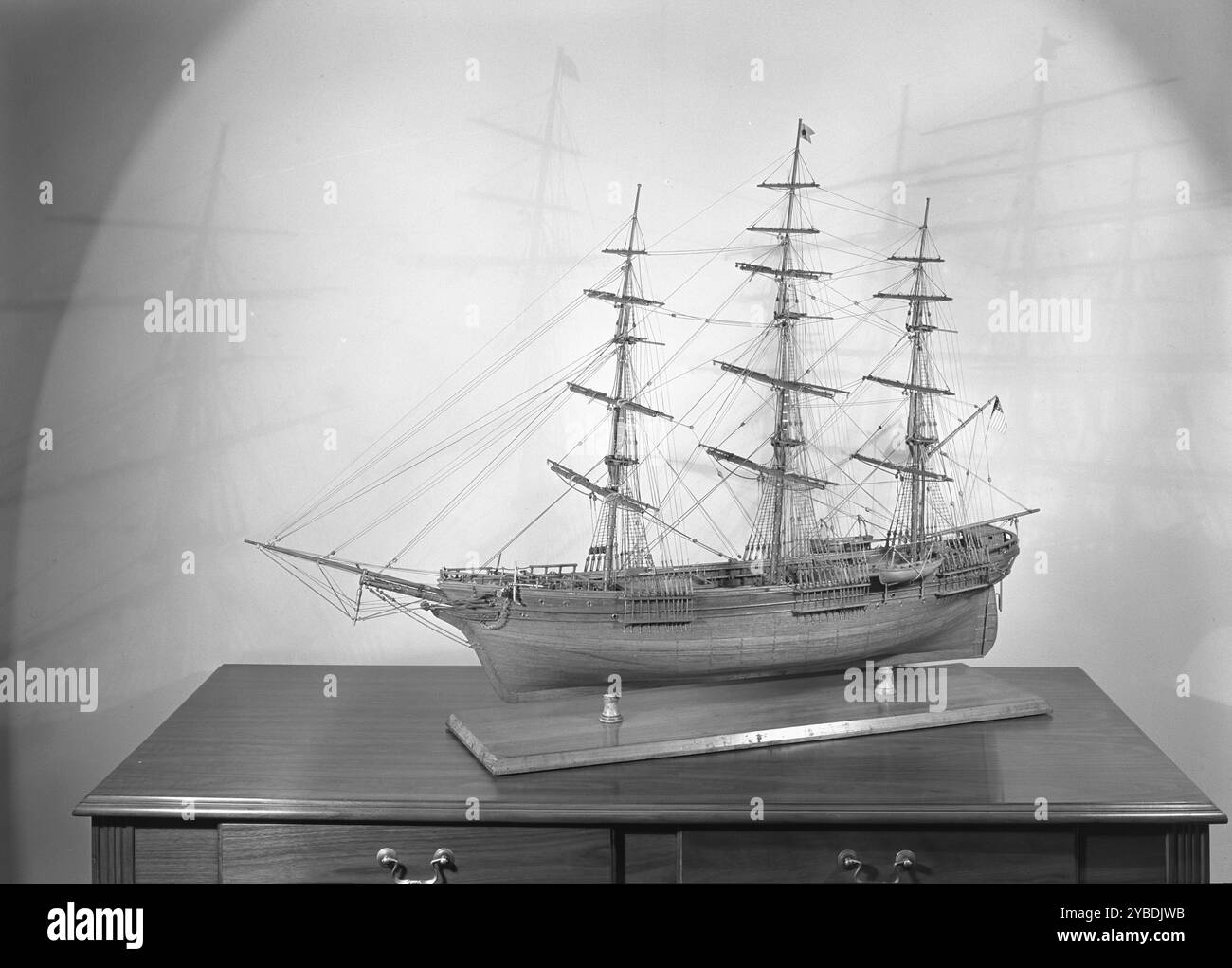 Historic ship models Black and White Stock Photos & Images - Alamy
