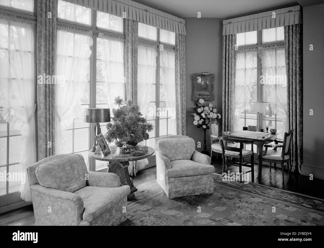 William S. Paley, residence in Manhasset, Long Island, 1942 Stock Photo ...