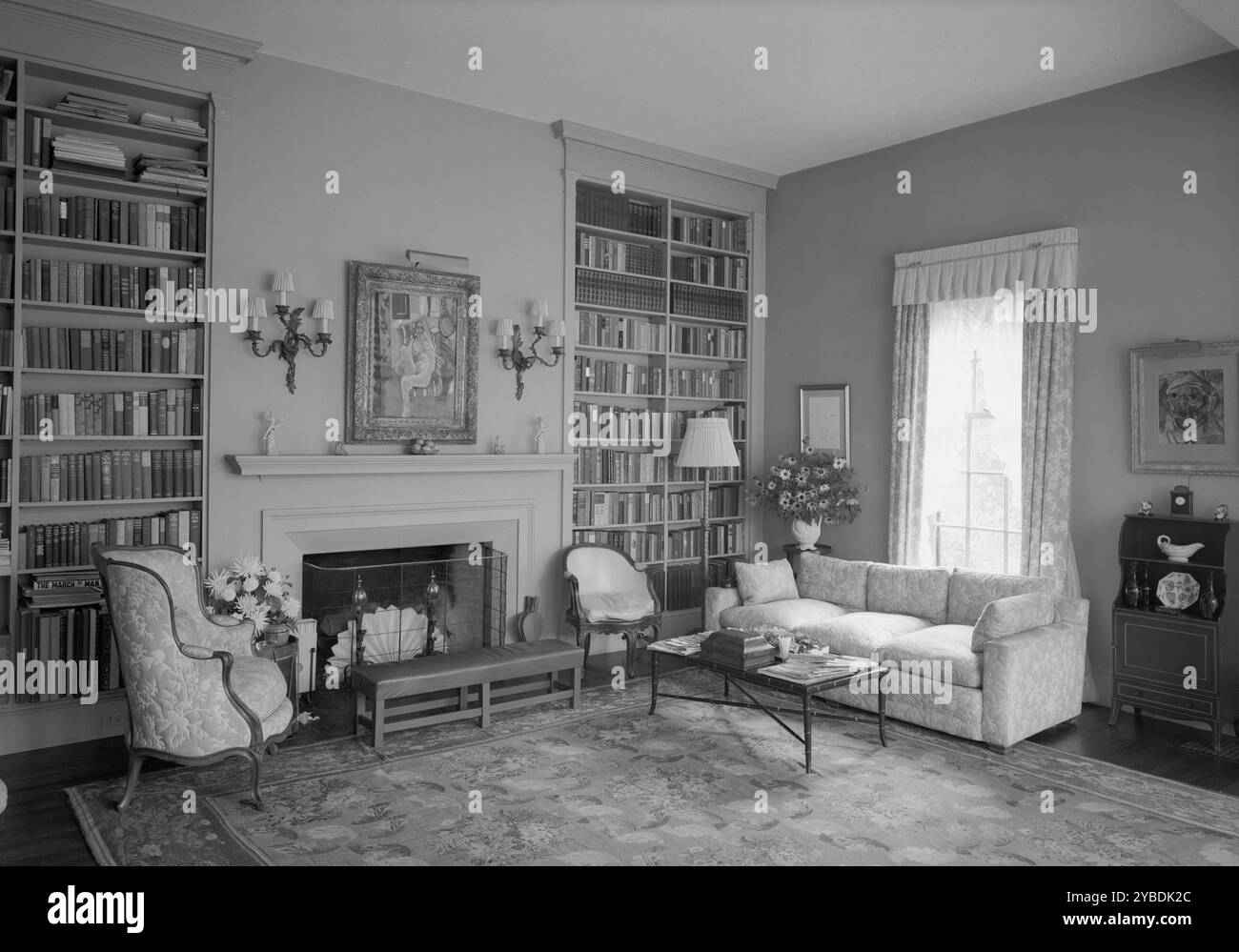 William S Paley, residence in Manhasset, Long Island, 1942 Stock Photo ...