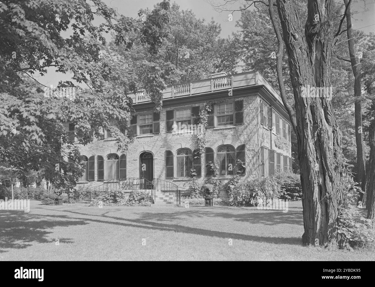 J.L. Johnston, Stone House, residence in Cape Vincent, New York, 1935 ...