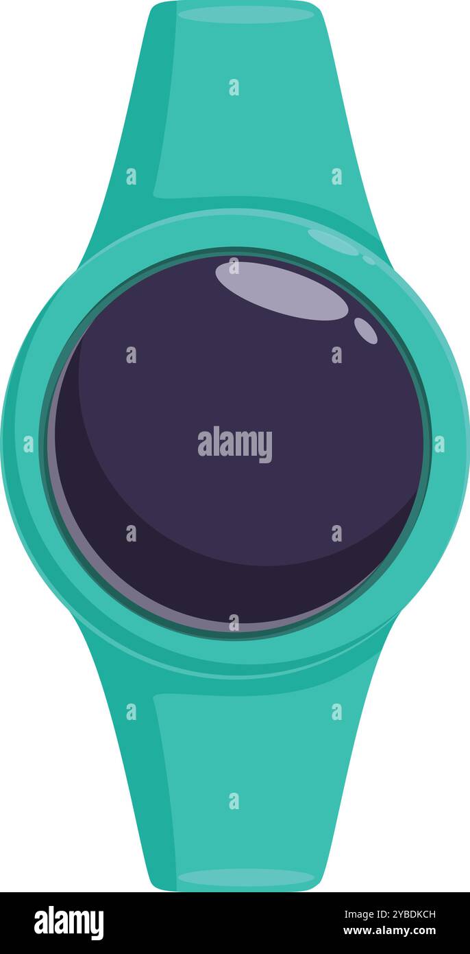 Modern smart watch with an empty screen is showing the time Stock ...