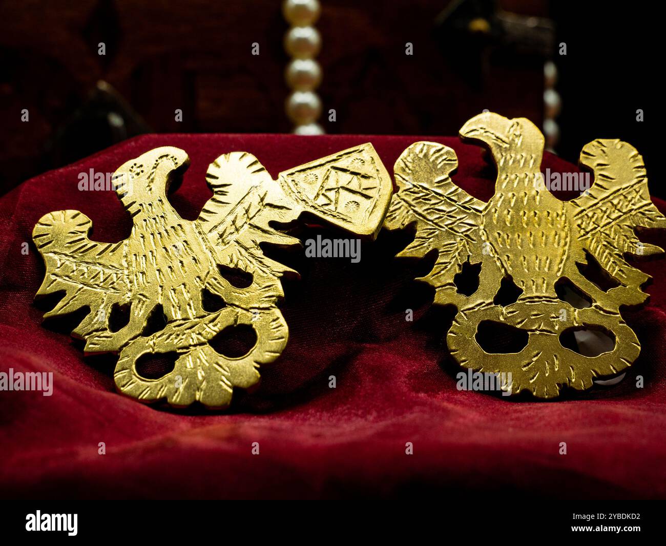 close up shot reproduction of decorated jewelry ancient rome with ...