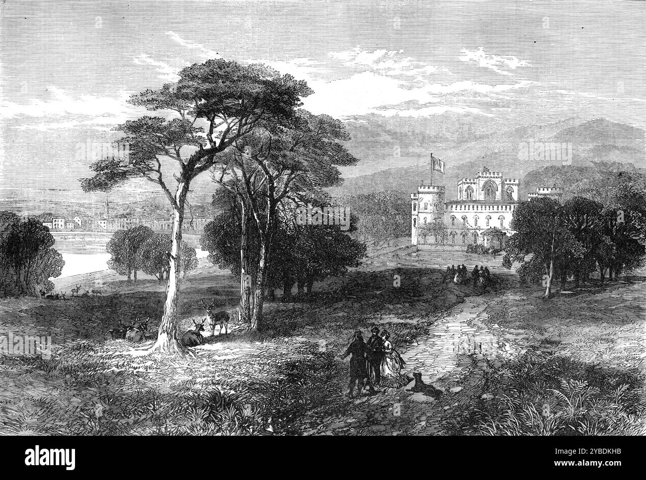 Inverary Castle, the seat of the Duke of Argyll, 1871. 'The Duke of ...