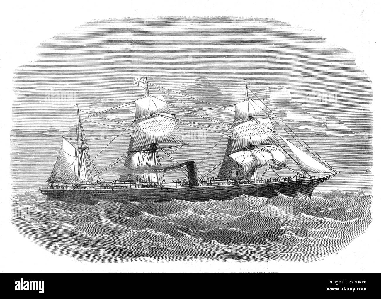 The steam-ship John Elder, for the Liverpool and Valparaiso line, 1871 ...