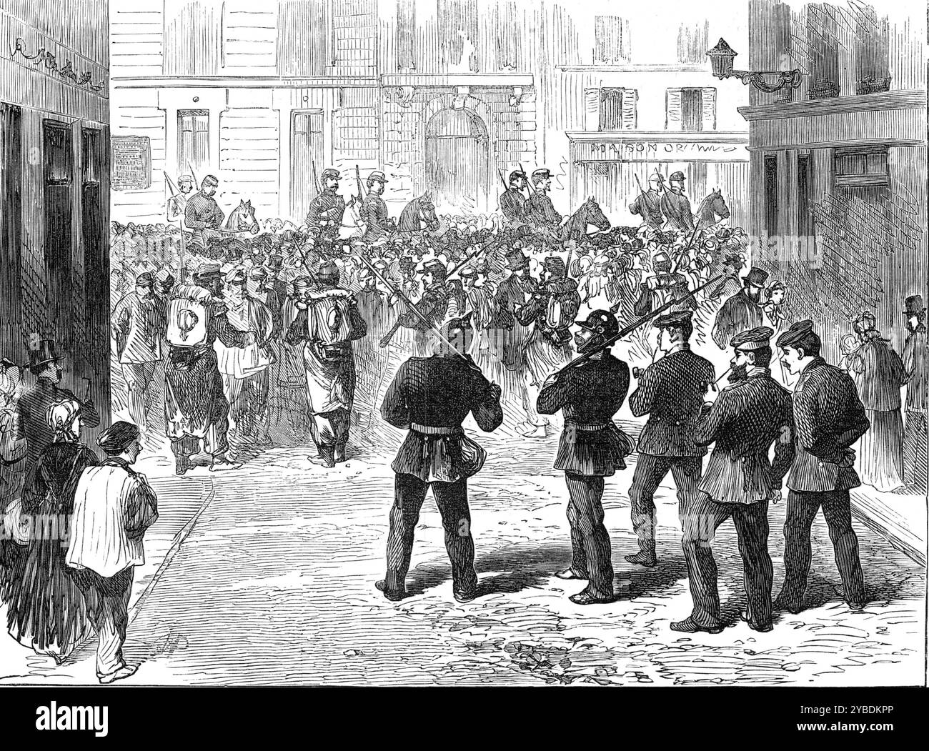 The Germans in Paris: the line of demarcation, French and Prussian ...