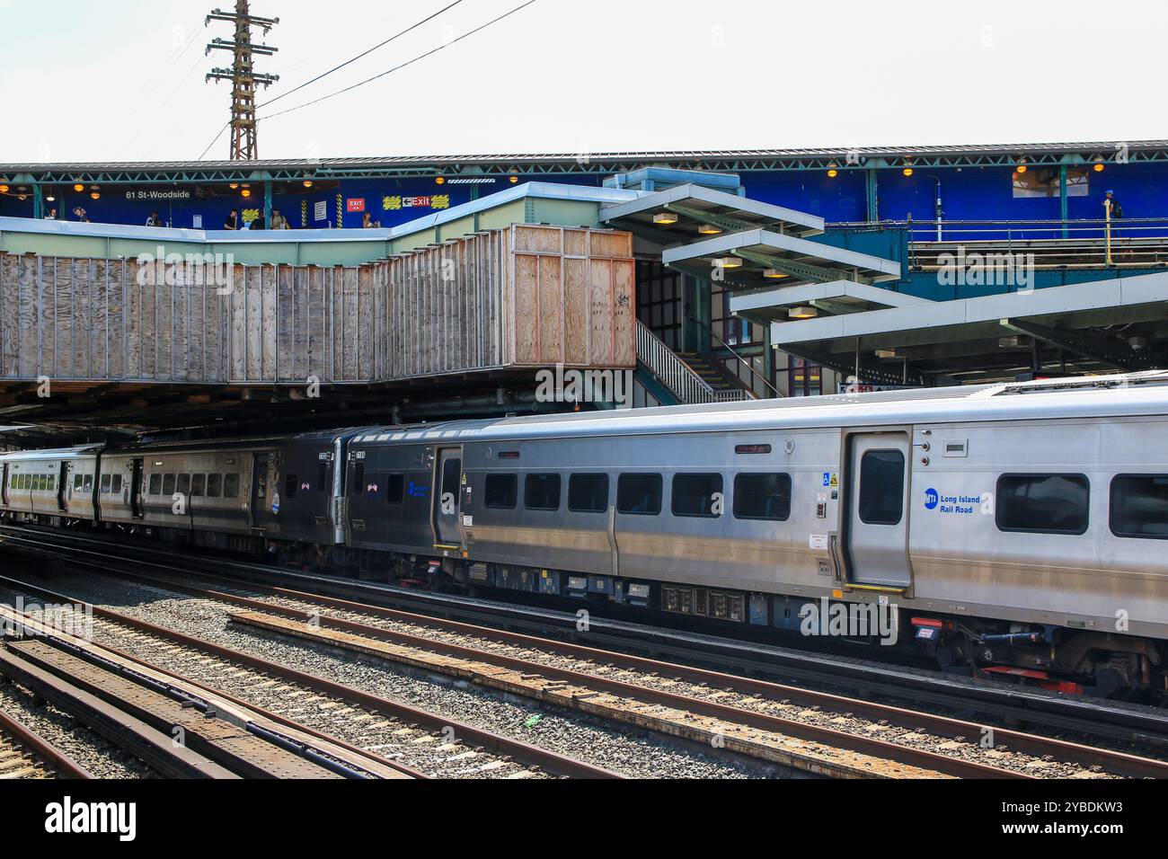 Queens, New York, USA - 20 August 2024: Long Island Railroad Train ...