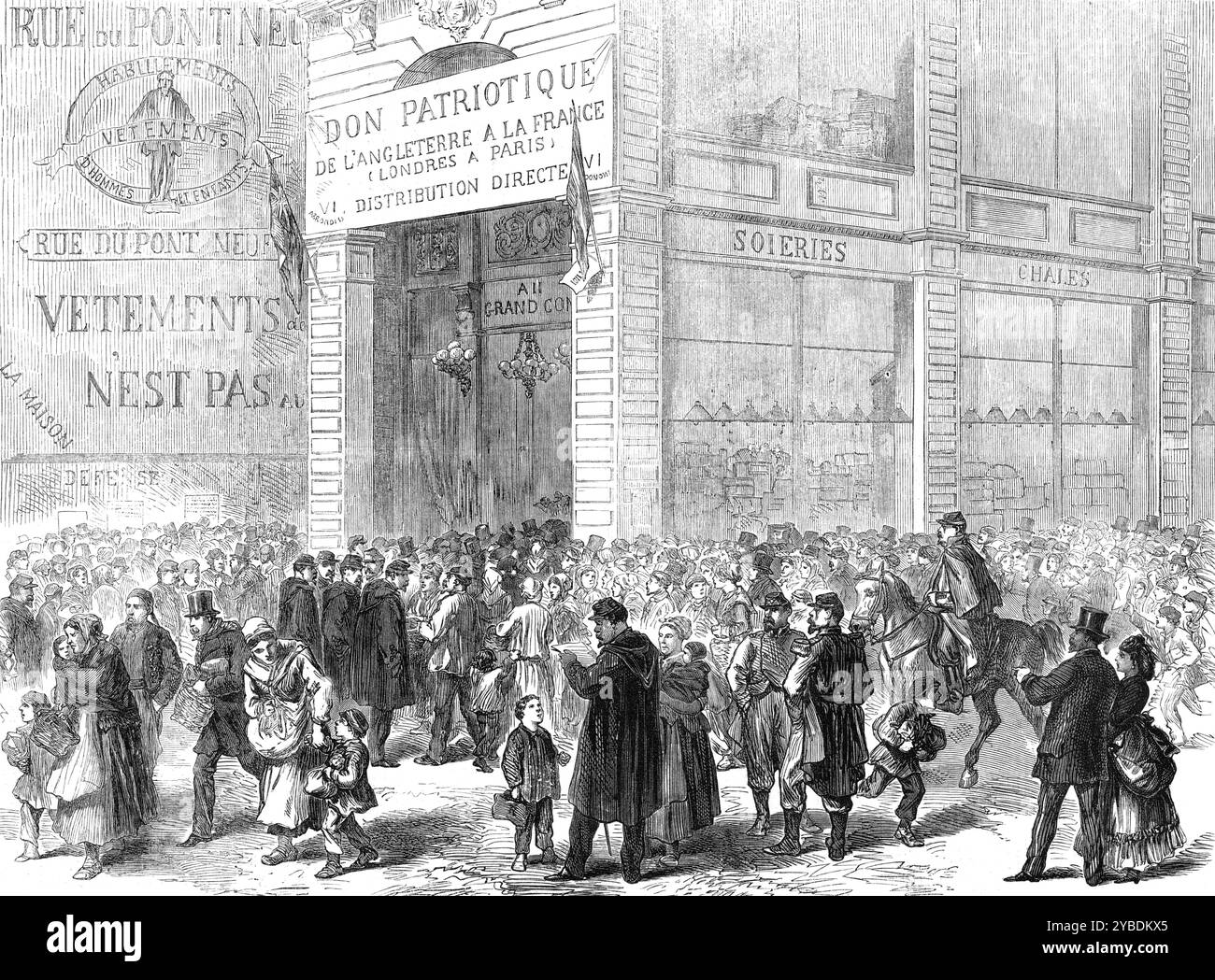 Relief of Paris: distribution of the English gift at the Maison du ...