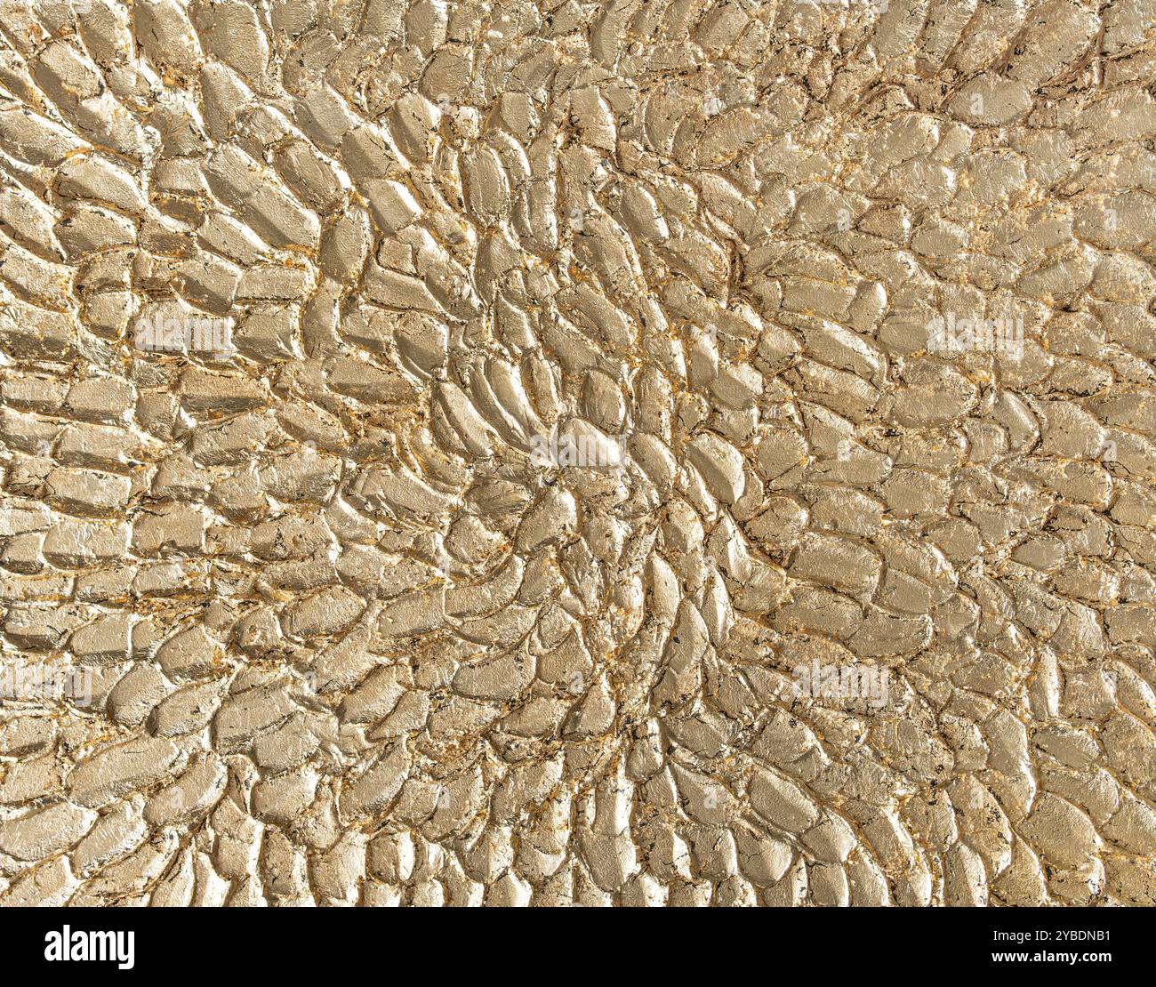 24K gold background texture made of gold leaf with abstract petals ...