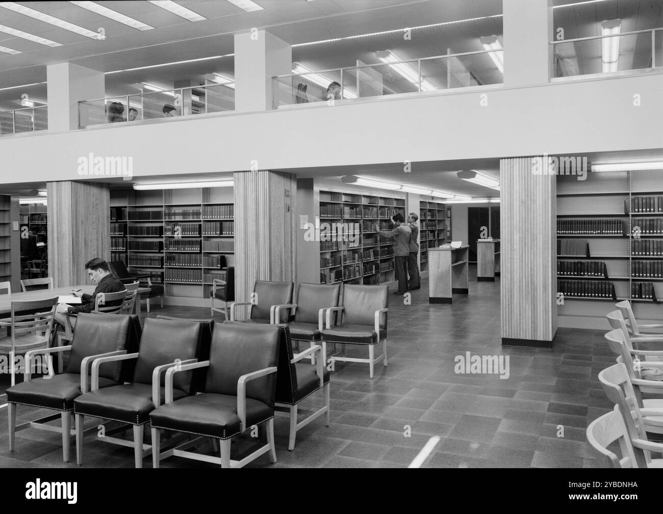 Lamont Library, Harvard University, Cambridge, Massachusetts, 1949 ...