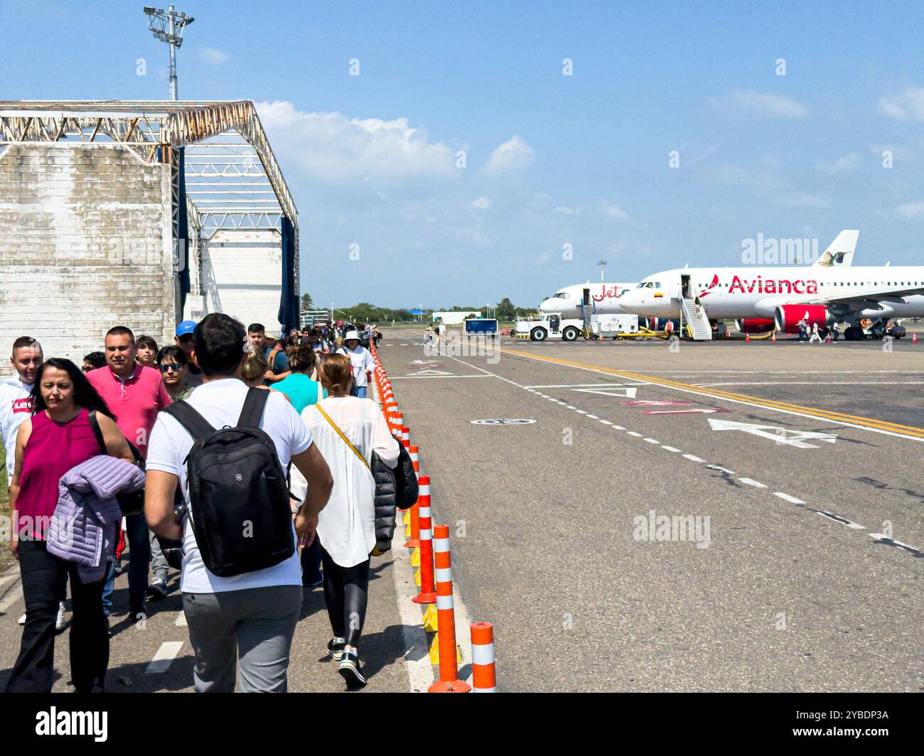 View of the inside of the International Airport of Cartagena CTG ...