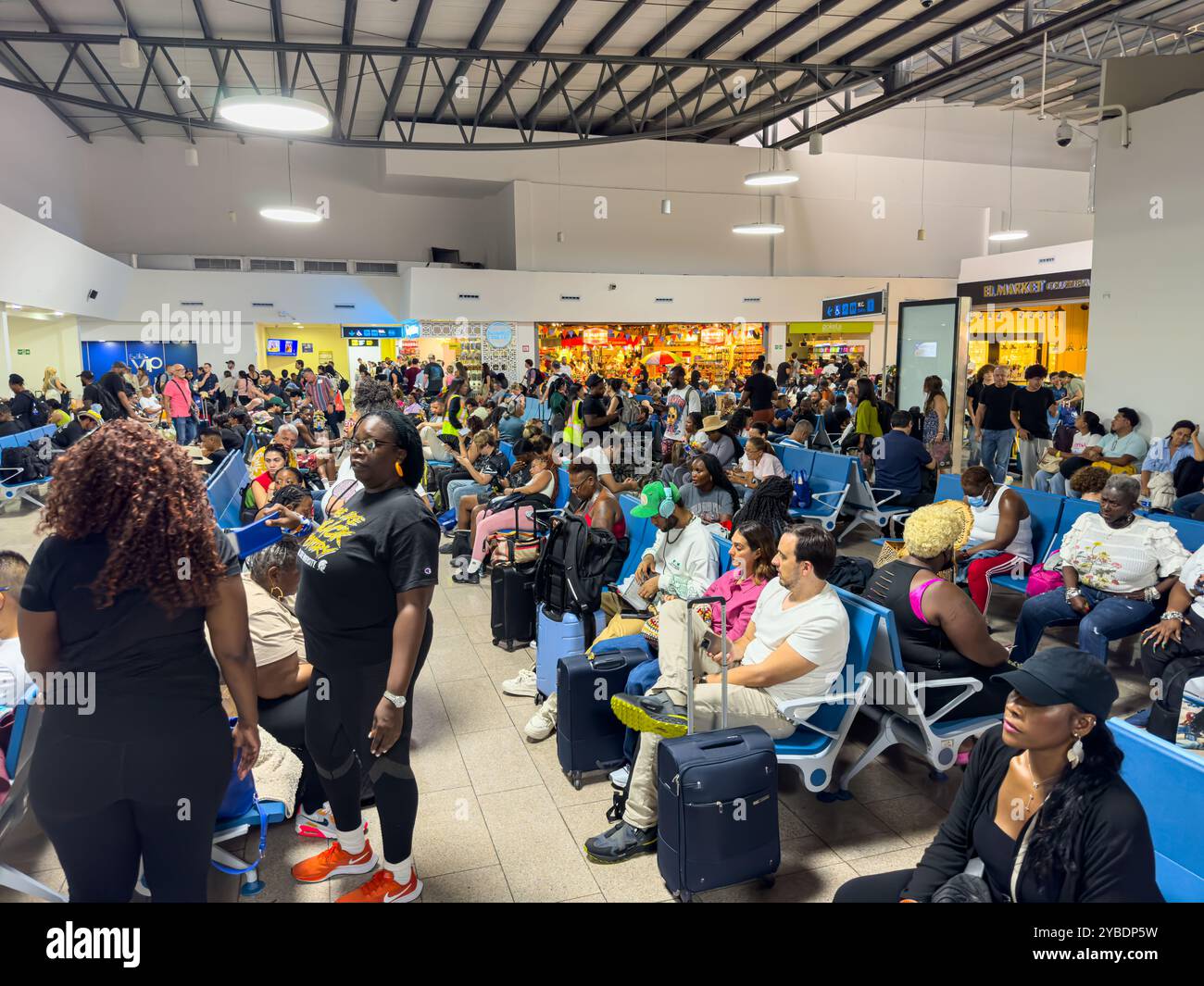 View of the inside of the International Airport of Cartagena CTG ...