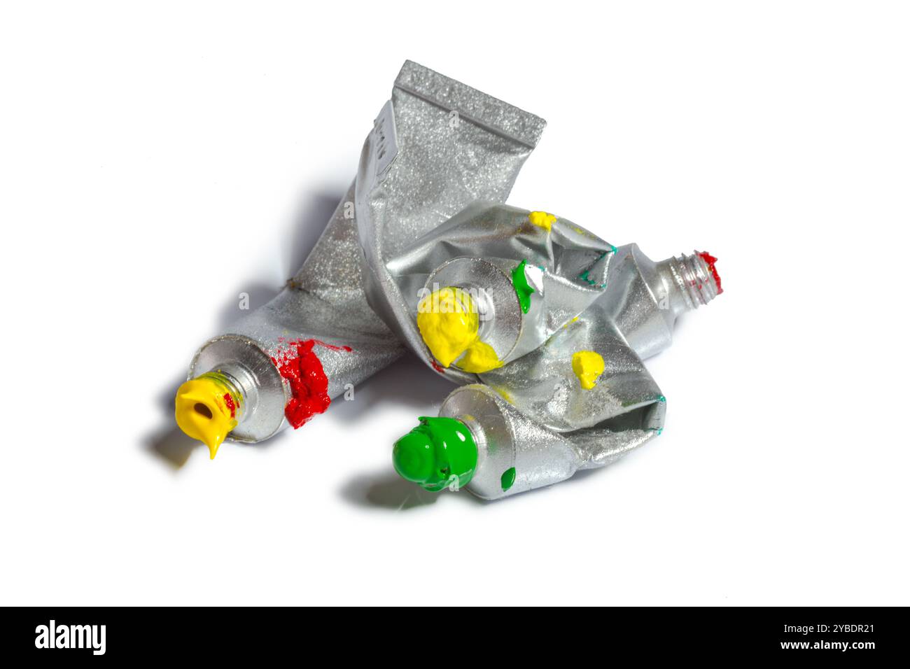 paint in tubes isolated on white Stock Photo - Alamy