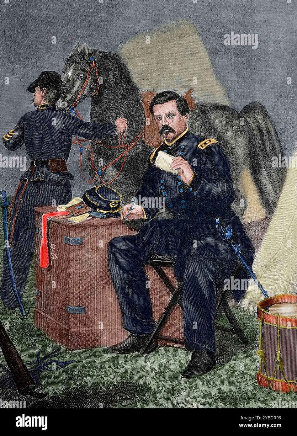 George Brinton McClellan, American army officer and politician, 19th century. McClellan (1826 ...