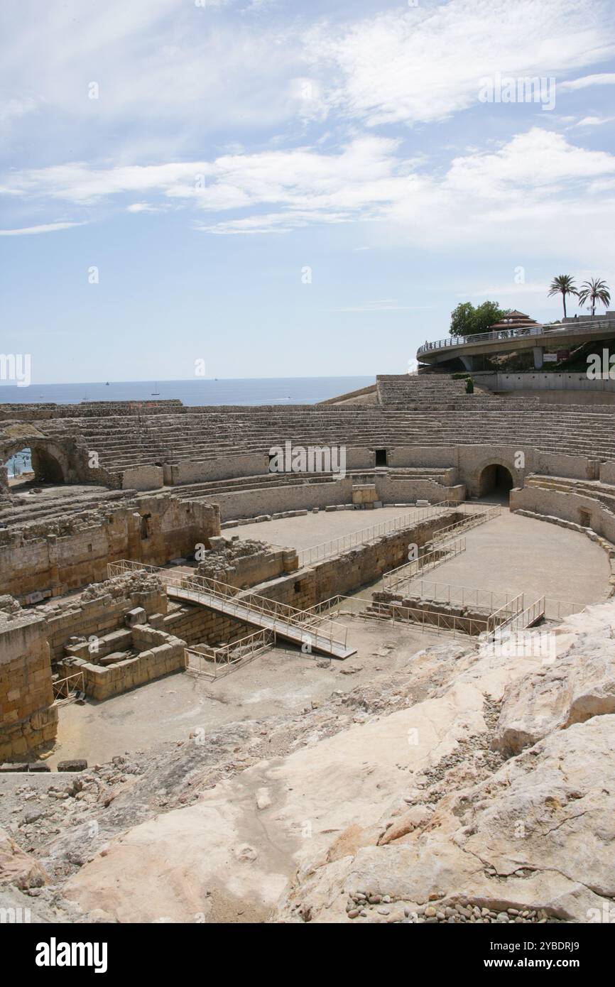 Roman Amphitheatre, Tarragona, Catalonia, Spain, 2008. Built in the 2nd ...