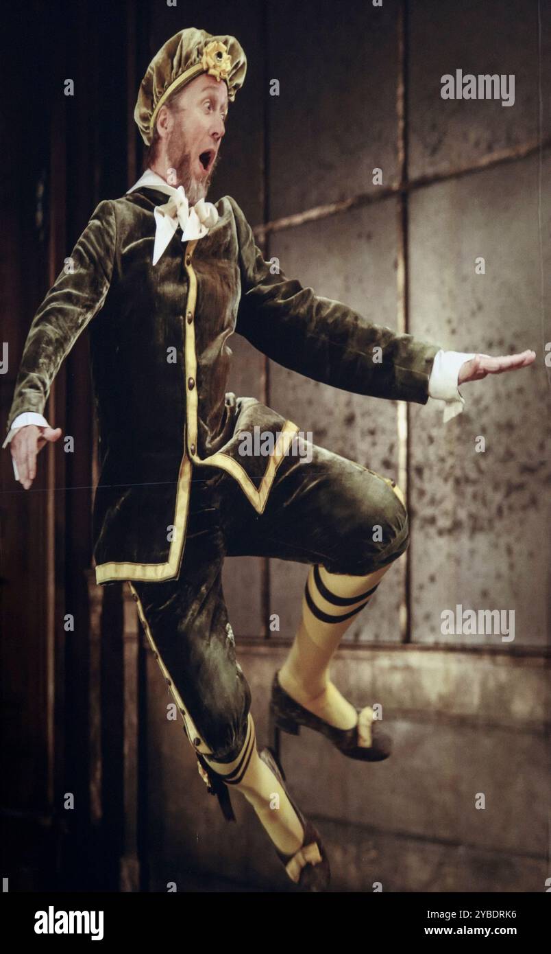 Shakespeare actor on a wall mounted photograph illustrating a ...