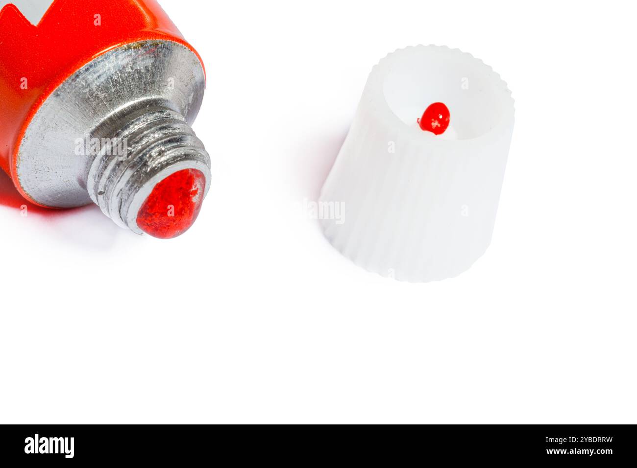 paint in tubes isolated on white Stock Photo - Alamy