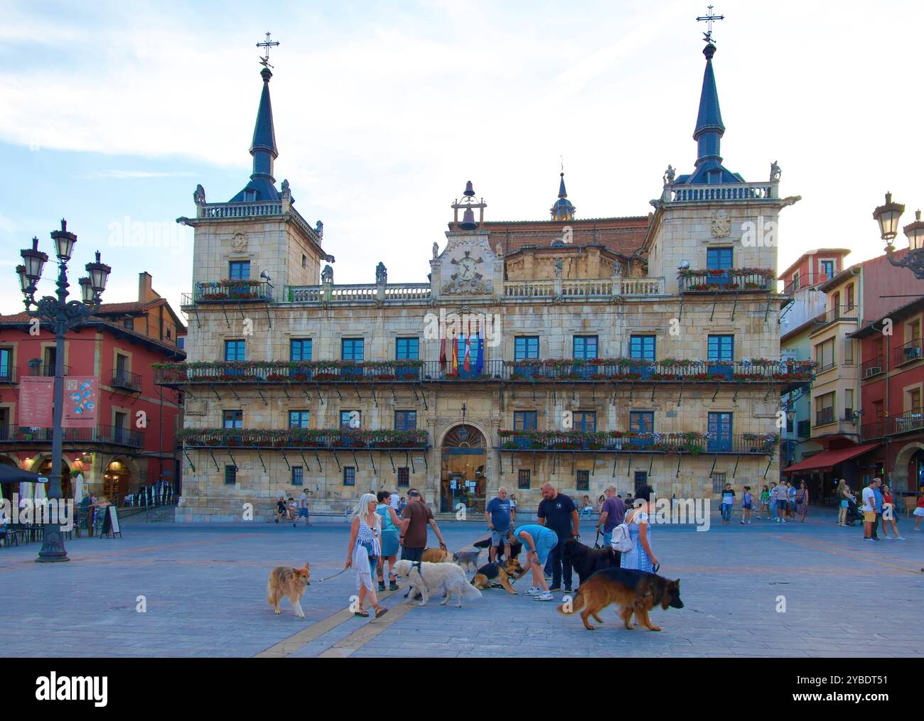 Tourism the taller evening of the city in the evening hi-res stock ...